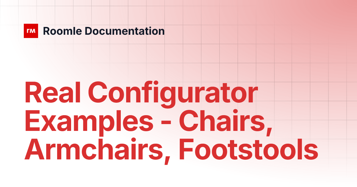 Real Configurator Examples - Chairs, Armchairs, Footstools | Rubens