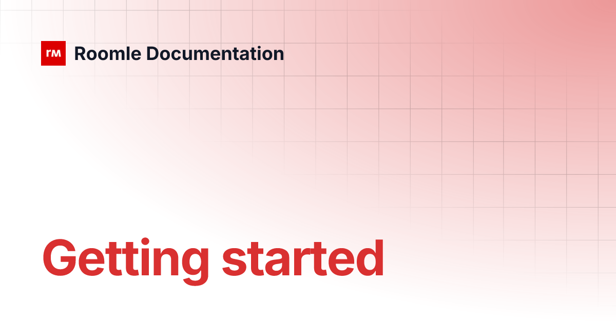 Getting started | Roomle Documentation