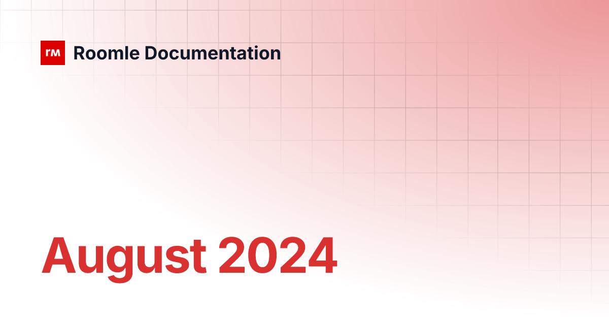 August 2024 | Roomle Documentation