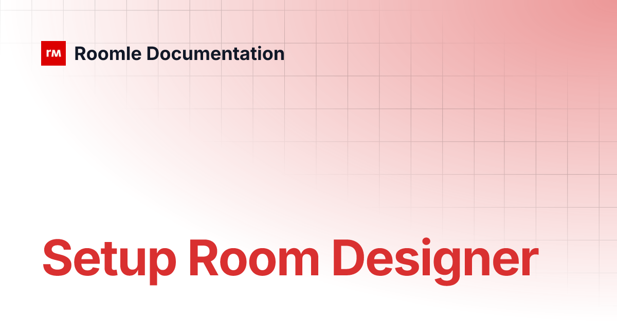 Setup Room Designer | Roomle Documentation