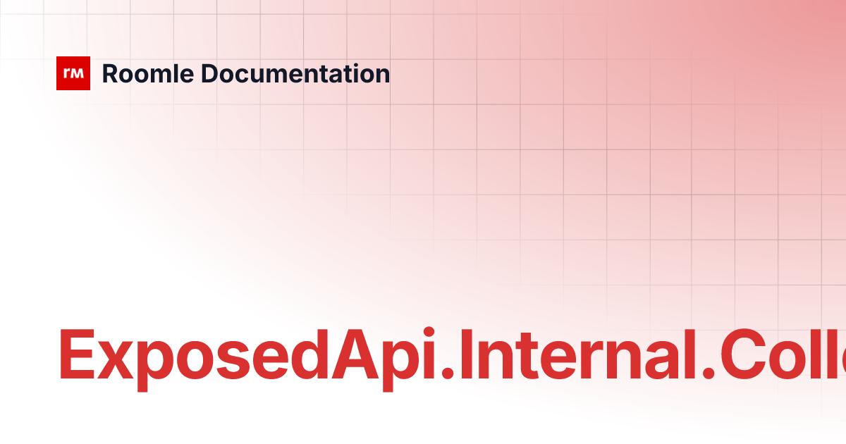 ExposedApi.Internal.CollectionViewElement | Roomle Documentation