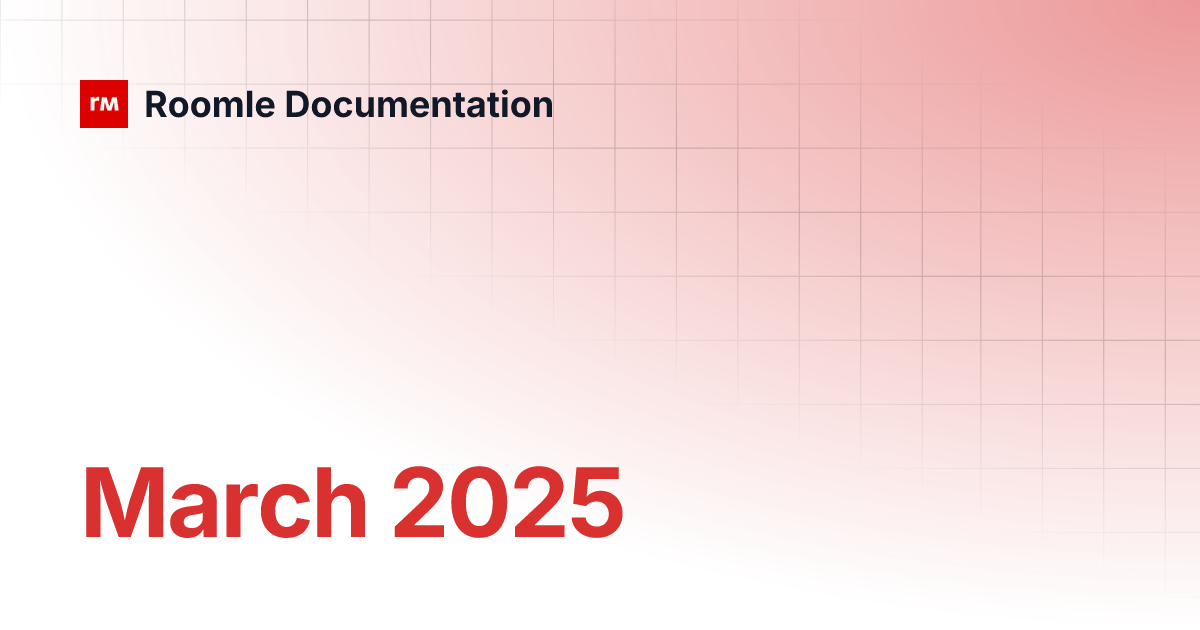 March 2025 | Roomle Documentation