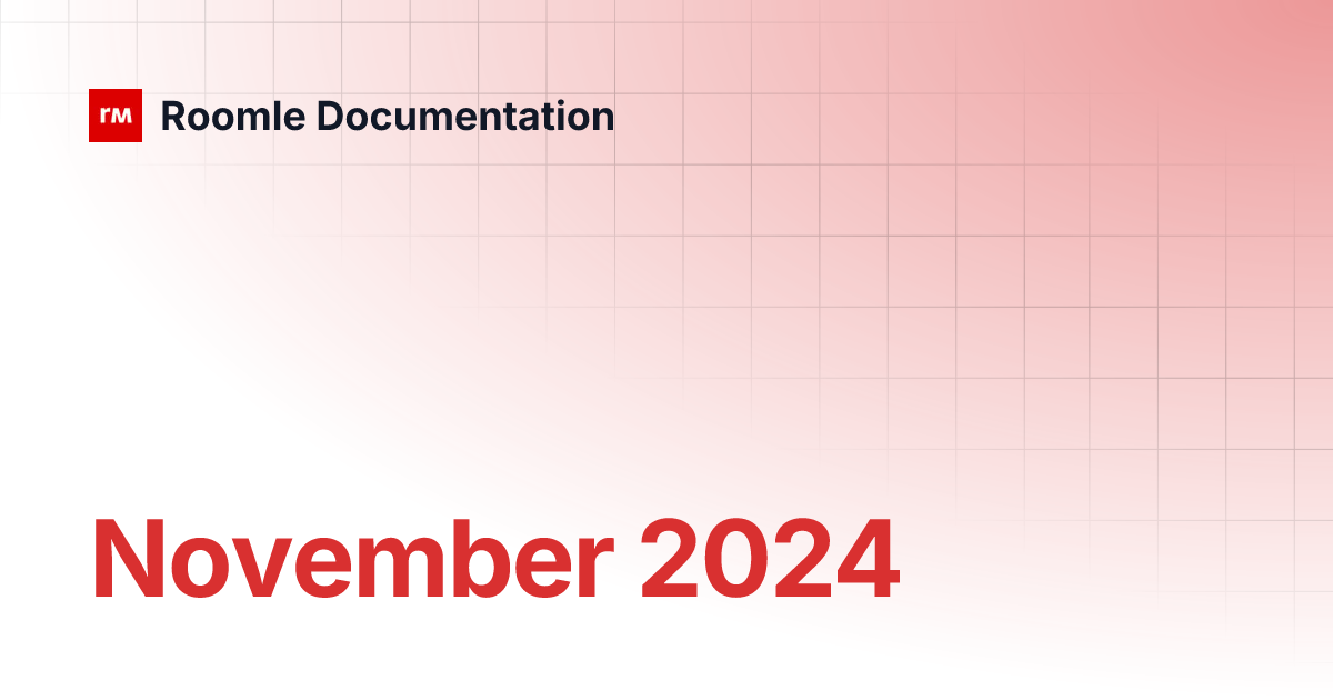 November 2024 | Roomle Documentation