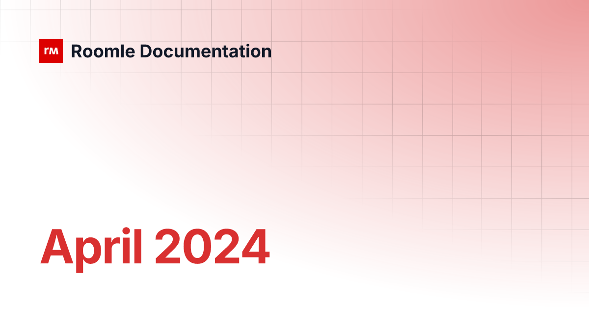 April 2024 | Roomle Documentation